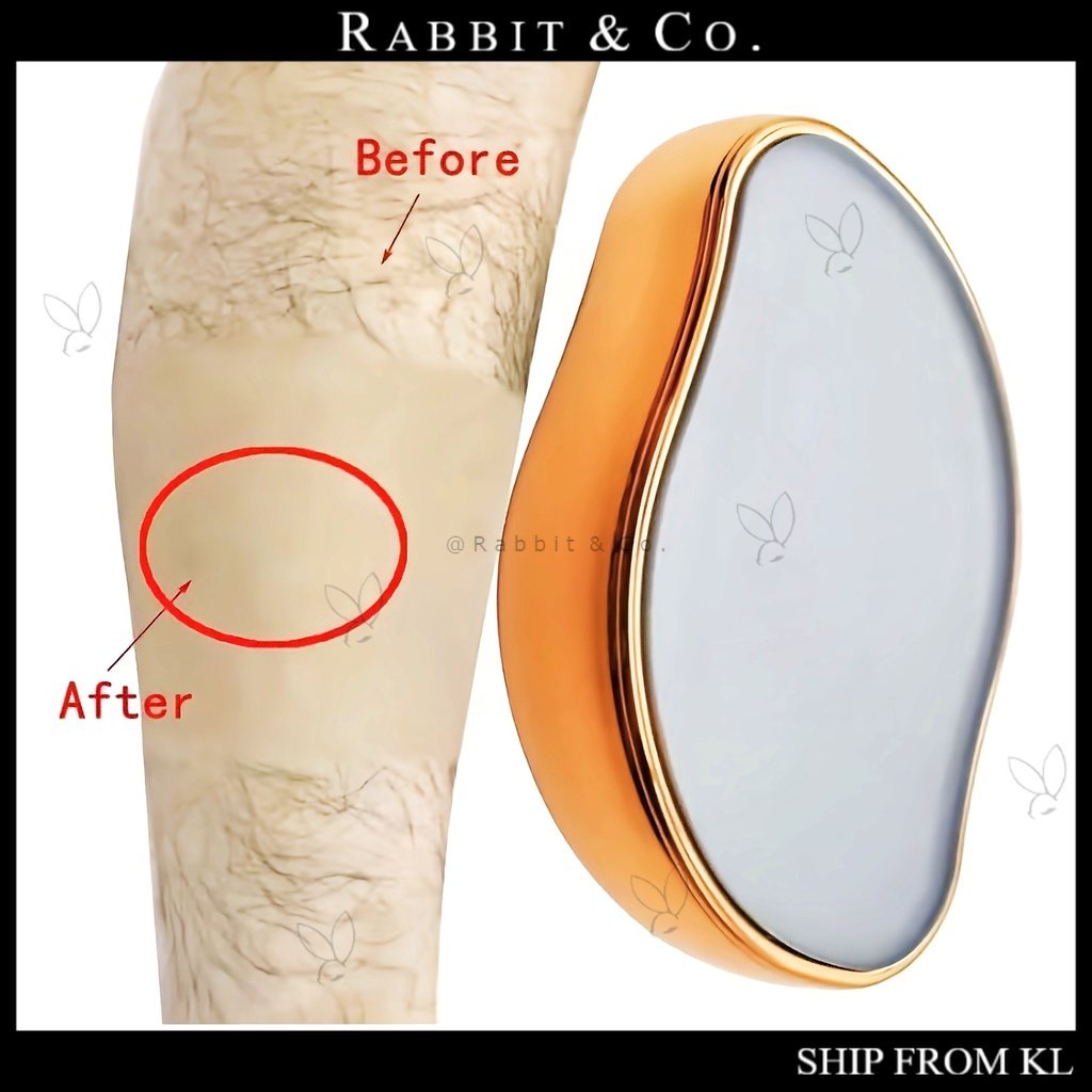 R&C Crystal Hair Eraser Magic Handheld Painless Reusable Skin ...