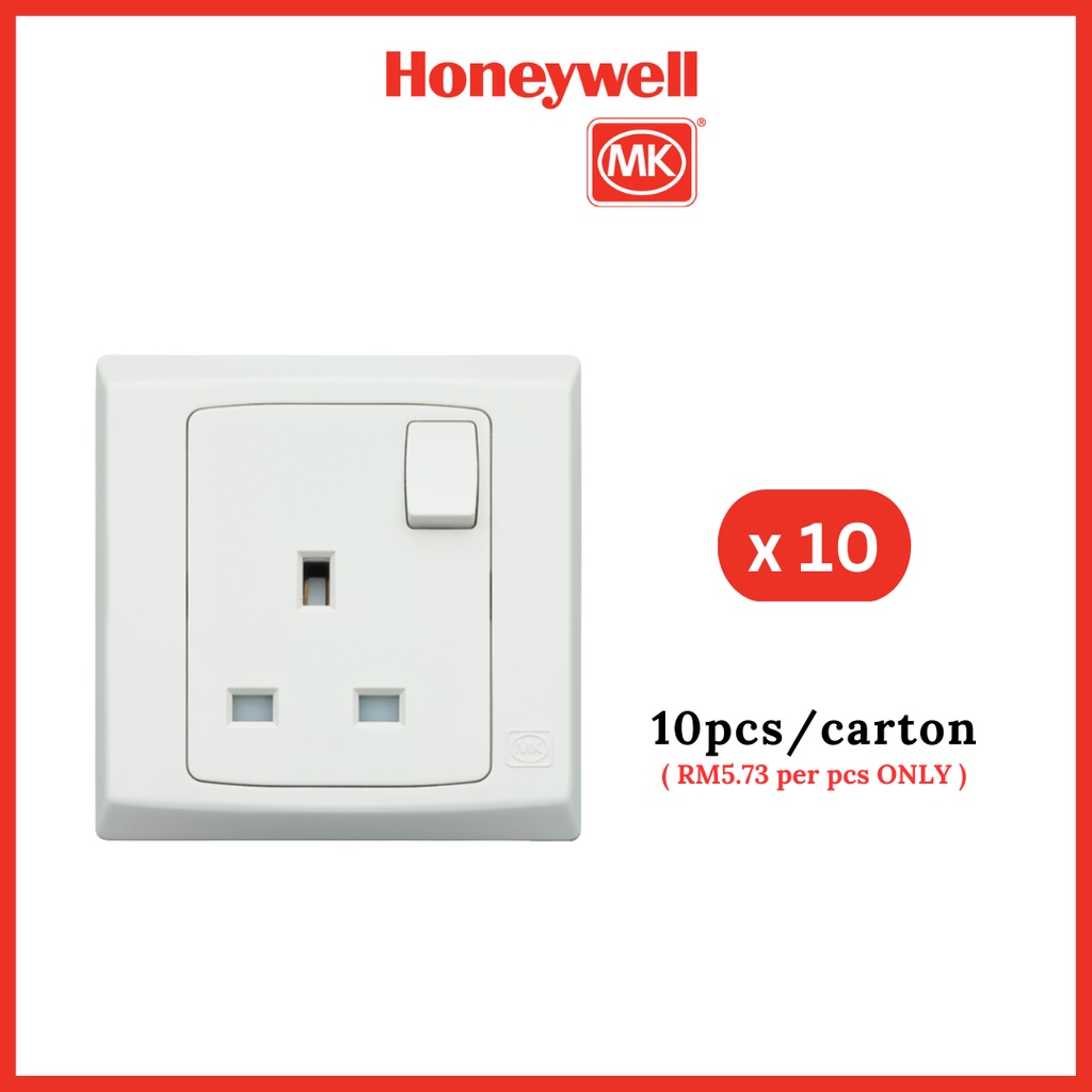 MK Slimline Plus 13A Switch Socket Outlet with SIRIM (10 PCS) | Shopee ...