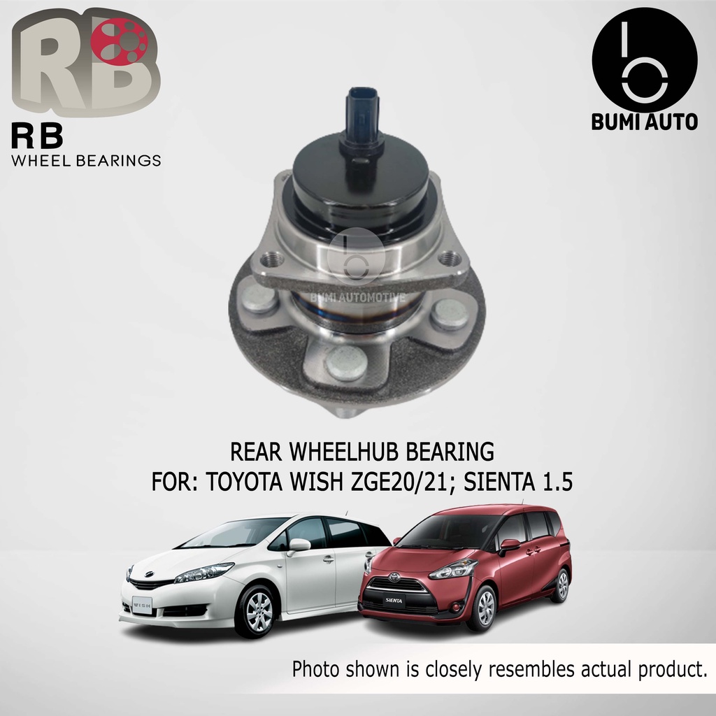 Toyota Wish ZGE20 ZGE21 / Sienta 1.5 NSP170 Rear (Belakang) Wheel Hub ...