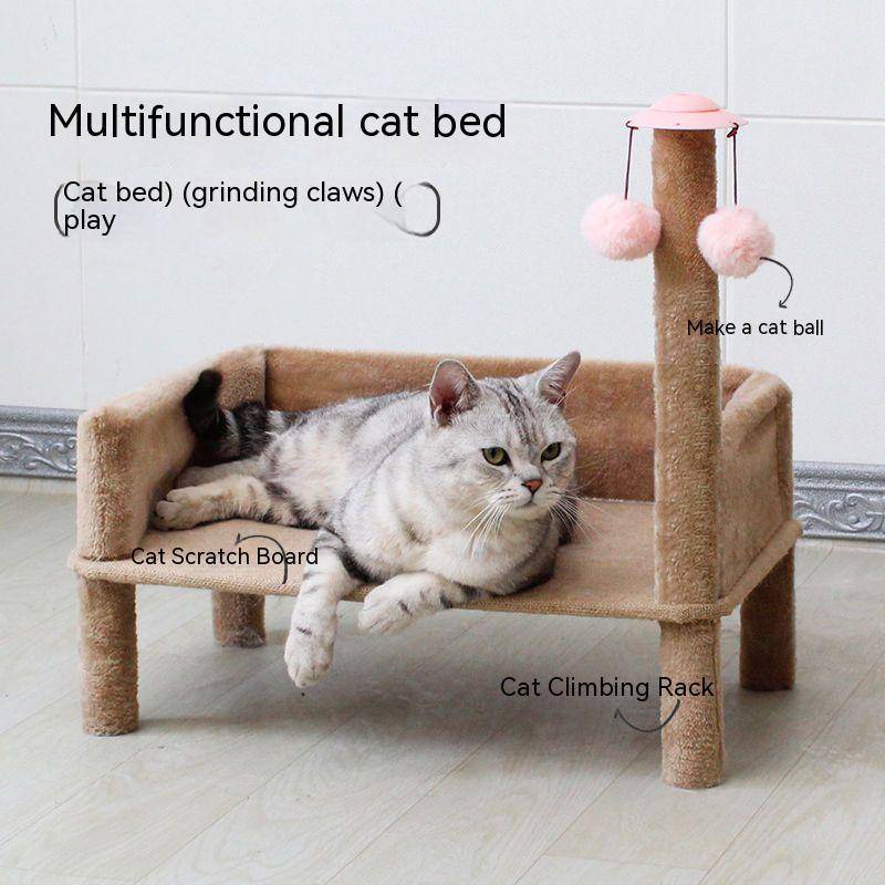 （Ready stock）Pet Bed small cat nest cat bed cat scratch board universal ...