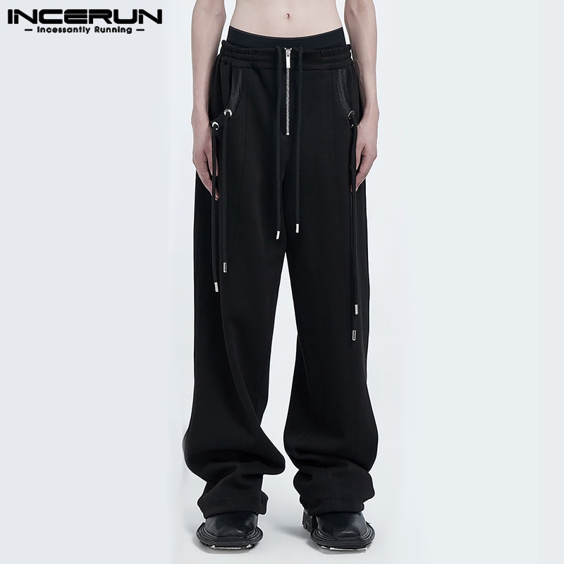 INCERUN drawstring retractable pants | Shopee Malaysia