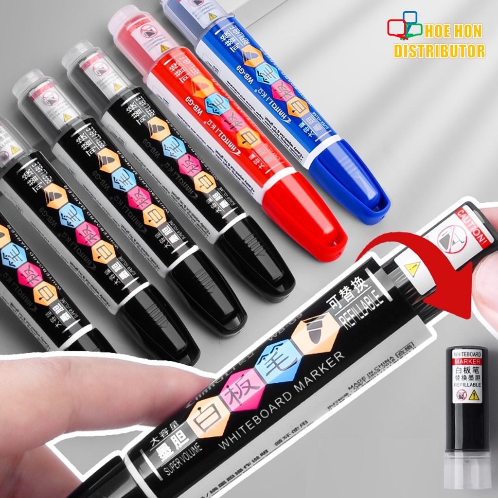 Changli Whiteboard Marker WB-G9 1pc Medium Bullet 2.0mm Refillable ...