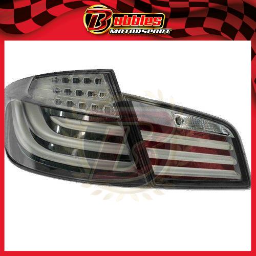 BMW F10 Rear Lamp Crystal Clear/Black Base/White Light Bar | Shopee ...