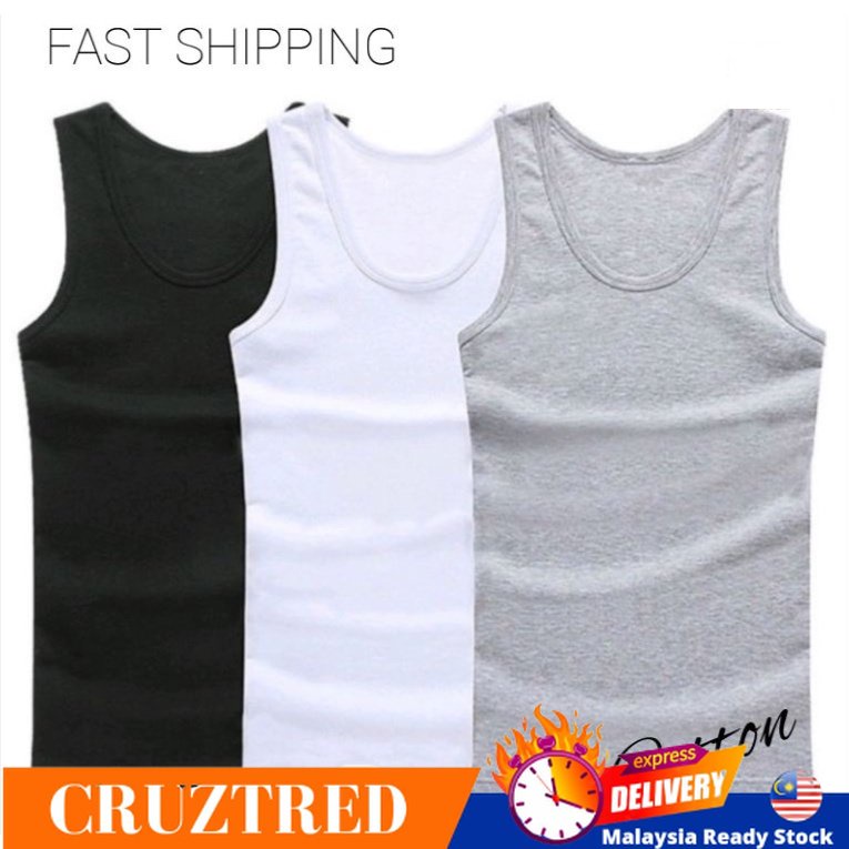 Mr Singlet Lelaki Mr Men Singlet Tank Top Undershirt Cotton Spandex MR ...