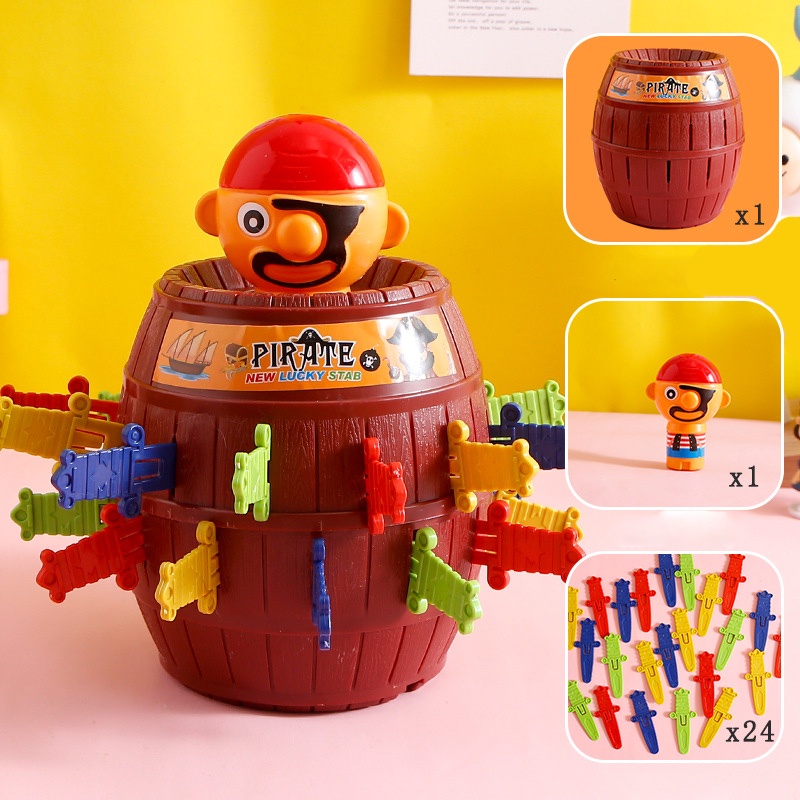 Large Size Pop Up Pirate Lord Barrel Roulette Game Kids Children Lucky ...