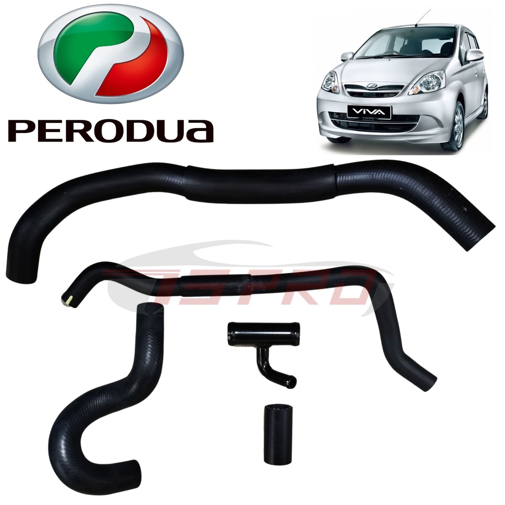Perodua Viva 1.0 Water By pass Hose Set (Pipe Air set) Top Lower Hose ...