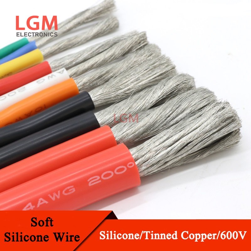 Heat-resistant Cable 12AWG 13AWG 14AWG 15AWG 16AWG 17AWG 18AWG Ultra Soft Silicone Wire High ...