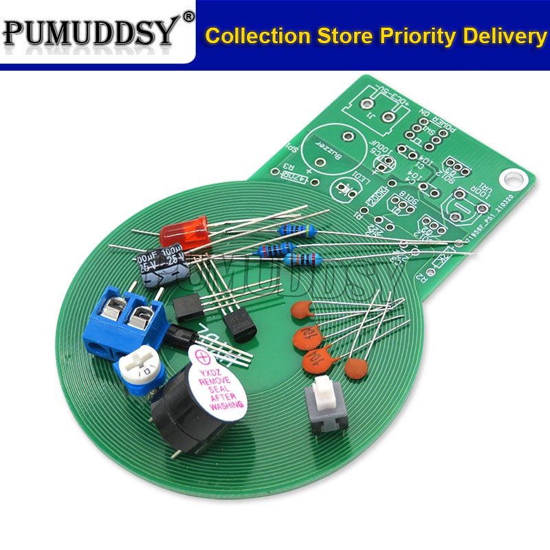 DIY Kit JS-60 Metal Detector Electronic Kit DC 3V-5V 60mm Non-contact ...