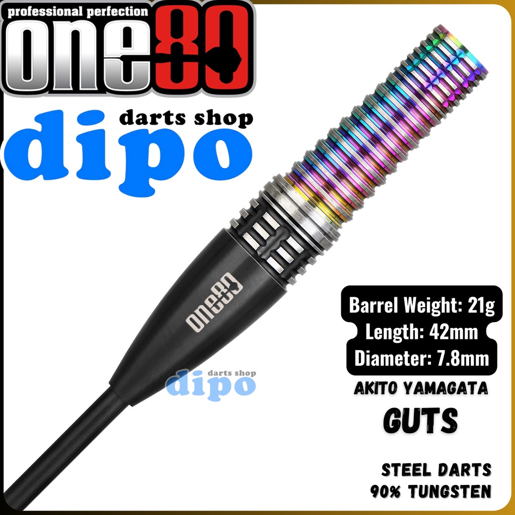 ONE80 THE GUTS ( Akito Yamagata Player Model ) - ONE80 Steel Darts ...