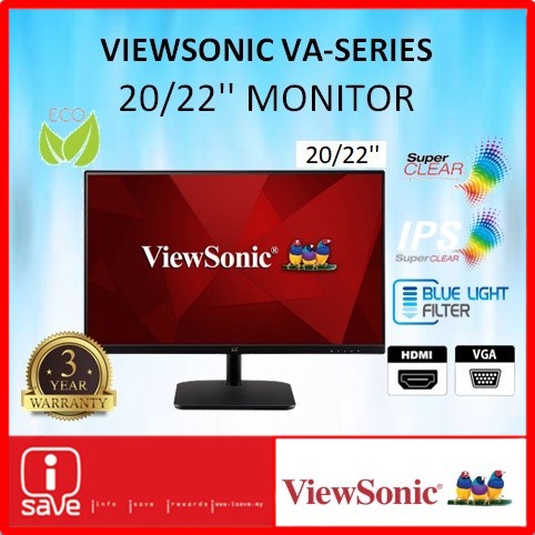 ViewSonic VA Series 20" / 22" VA1903H / VA220-H / VA2215-H FULL HD HDMI ...