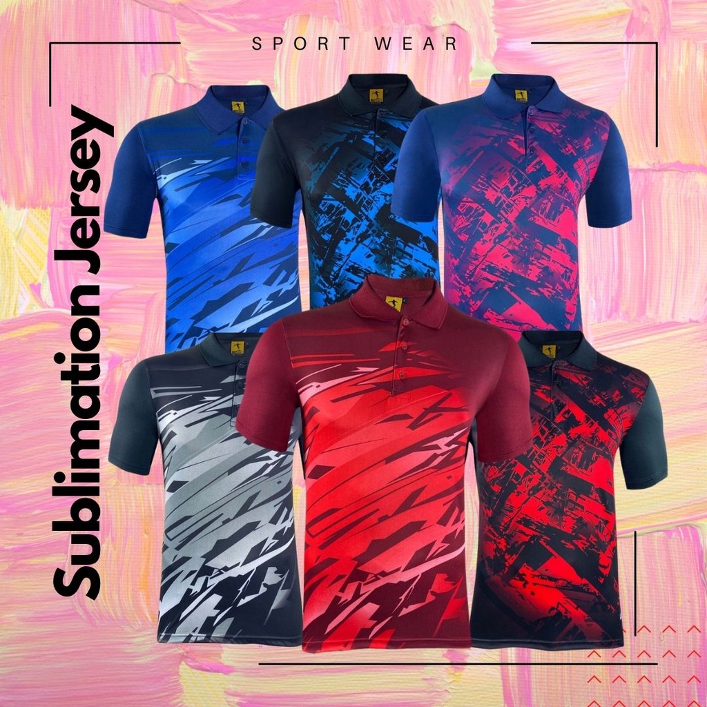 Baju Sukan/ Polo Quick Dry Unisex Sublimation Collar Jersey Quick-Dry ...