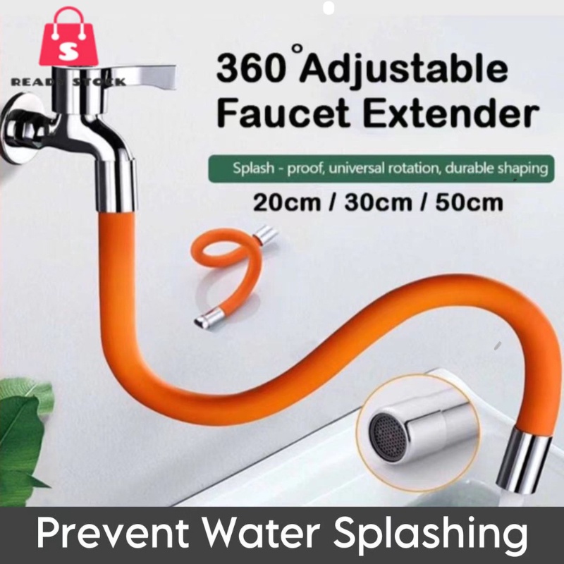 RSS_ Universal Interface Faucet extender 360 Degree Water Tap Extension ...