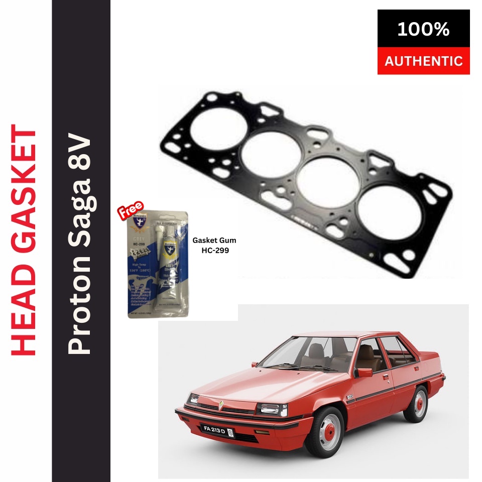 (JAPAN QUALITY) NARA Head Gasket for Proton Saga 8V ( Carbon / Graphite ...