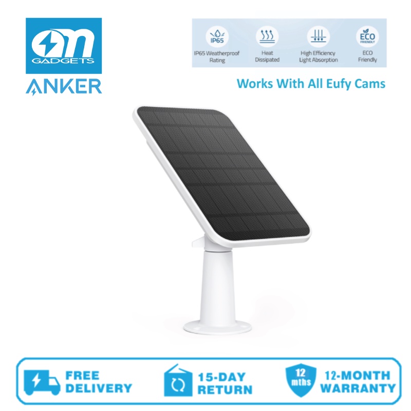 Eufy T8700 eufyCam Solar Panel, Compatible with eufyCam, Continuous ...