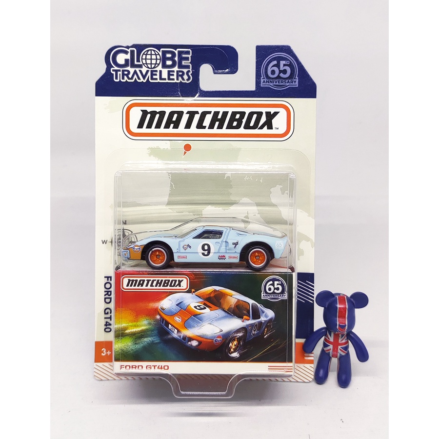 Matchbox 1:64 Ford GT40 Gulf Globe Travelers Light Blue | Shopee Malaysia
