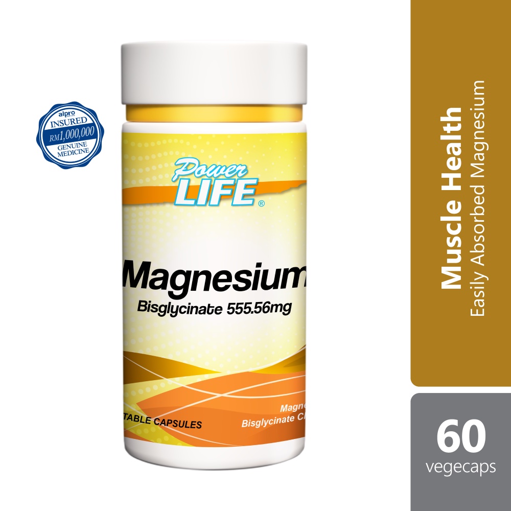 Alpro Pharmacy Exclusive - Powerlife Magnesium 555.56mg x 60s | Improve ...