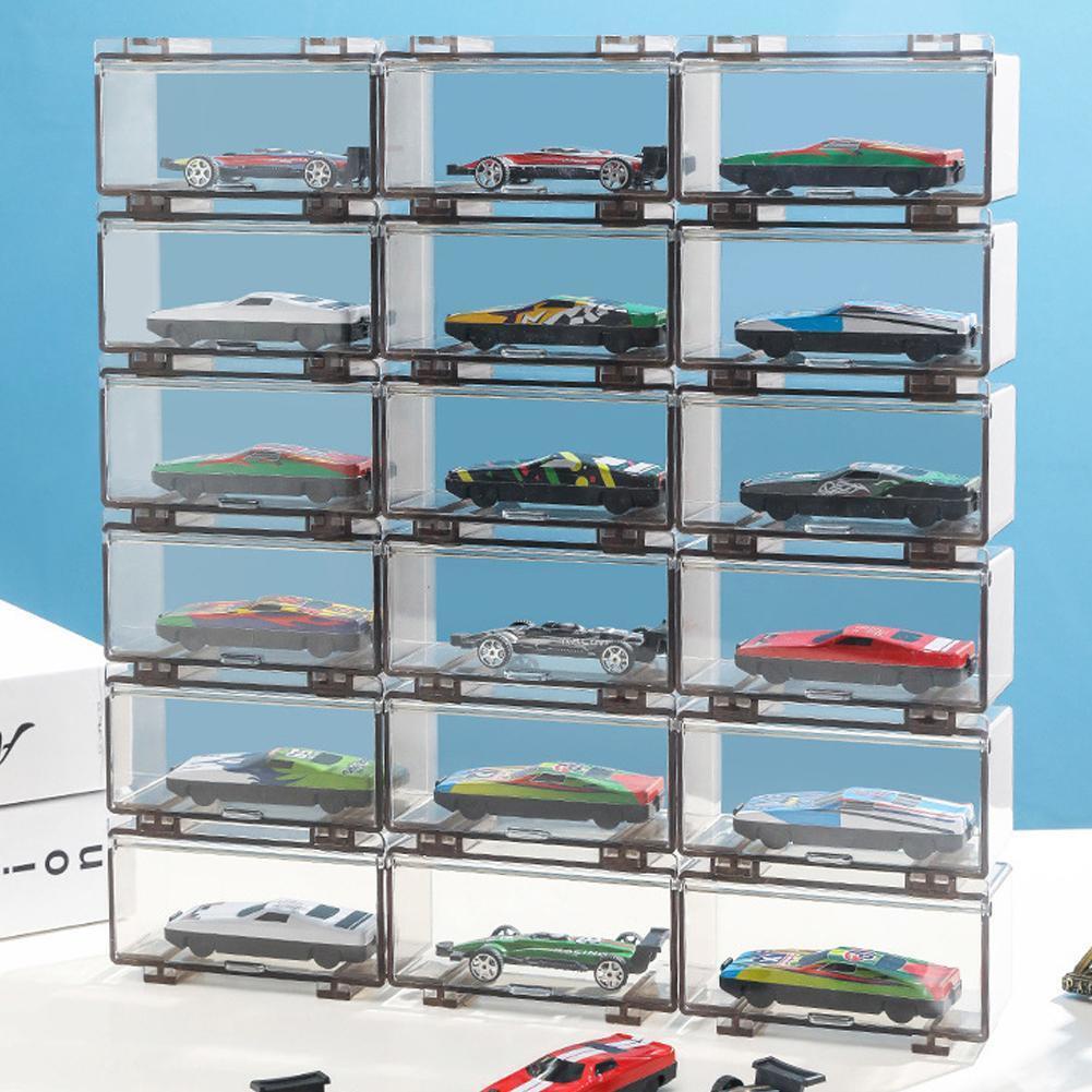 For Hot Wheels Display 1:64 Diecast Model Car Plastic Box Cars Light ...