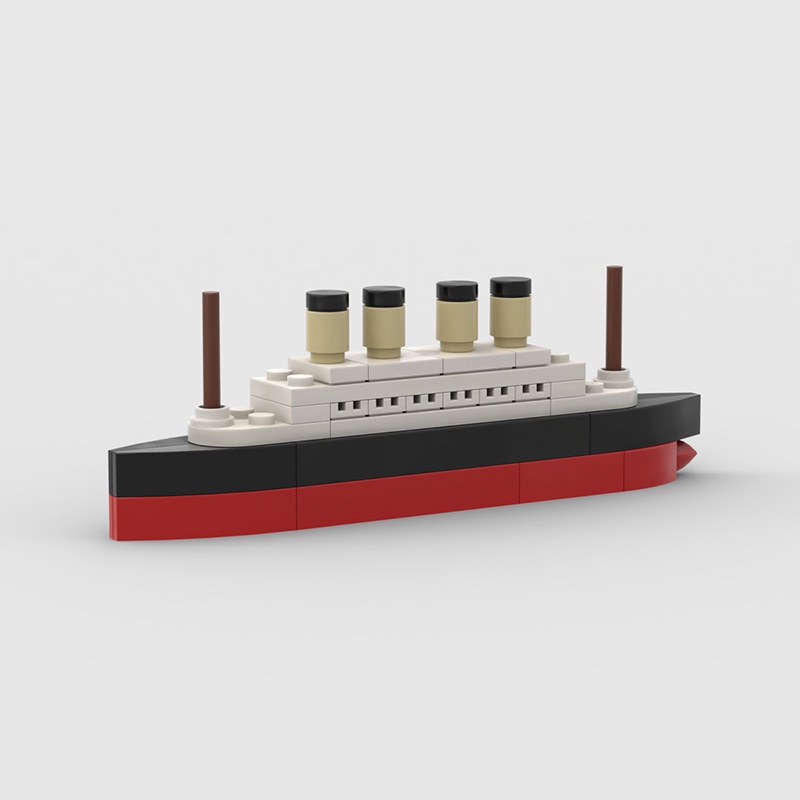 MOC Movie Titanic Mini Cruise Ship Building Blocks Toys For Kids Boys ...