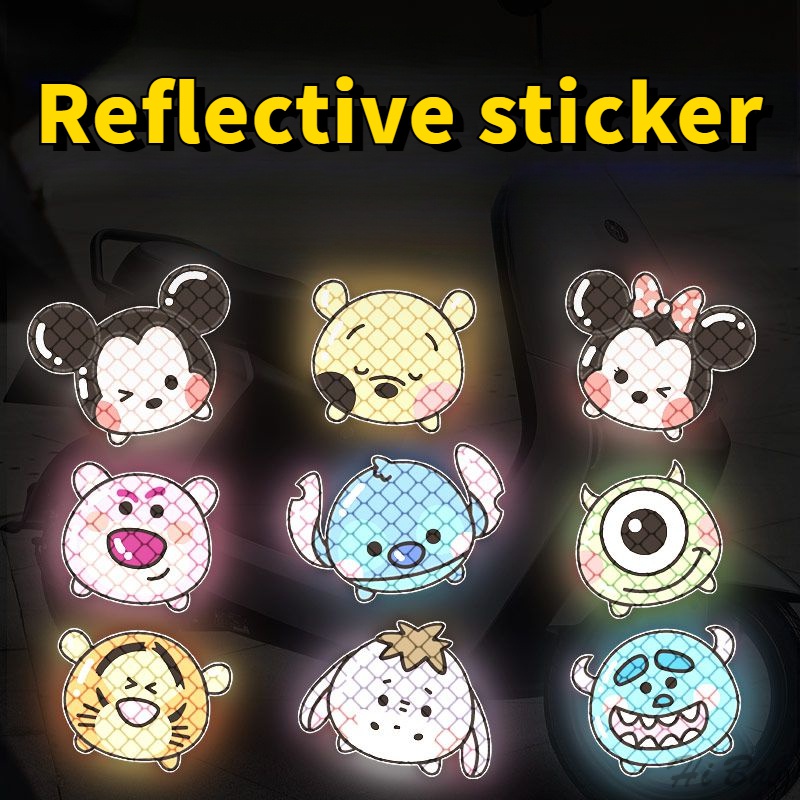 Electric Reflective Warning Motorcycle Personality Creative Decorative ...