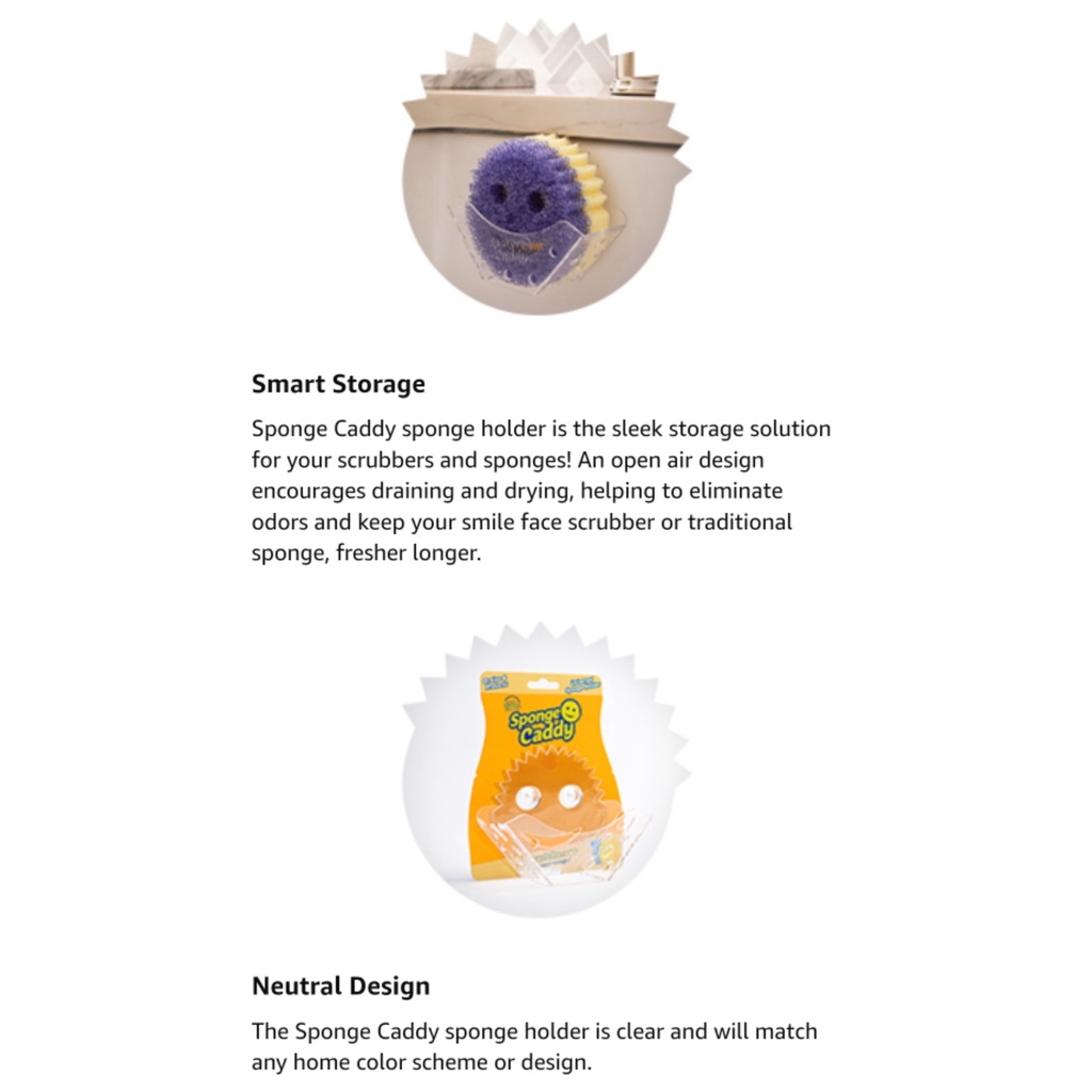 [Scrub Daddy MY] Sponge Caddy Scrub Daddy Sponge Holder Universal ...