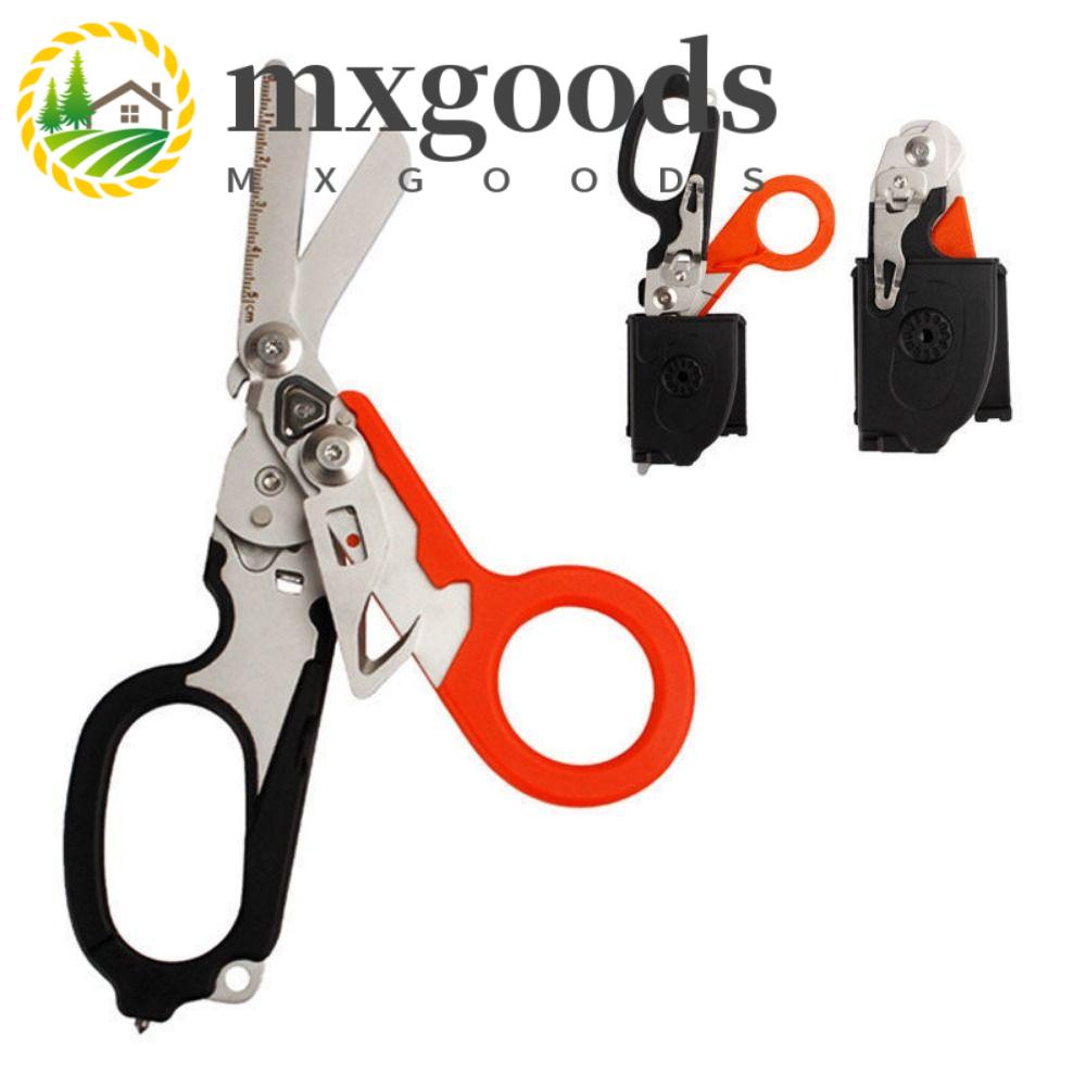 MXGOODS Multifunction Scissors Portable Safety Hammer Wrench Combination Tools Outdoor Survival ...