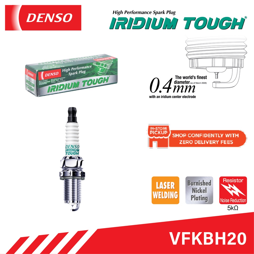DENSO Iridium TOUGH VFKBH20 Spark Plug - 267700-7660 (1PC) | Shopee Malaysia