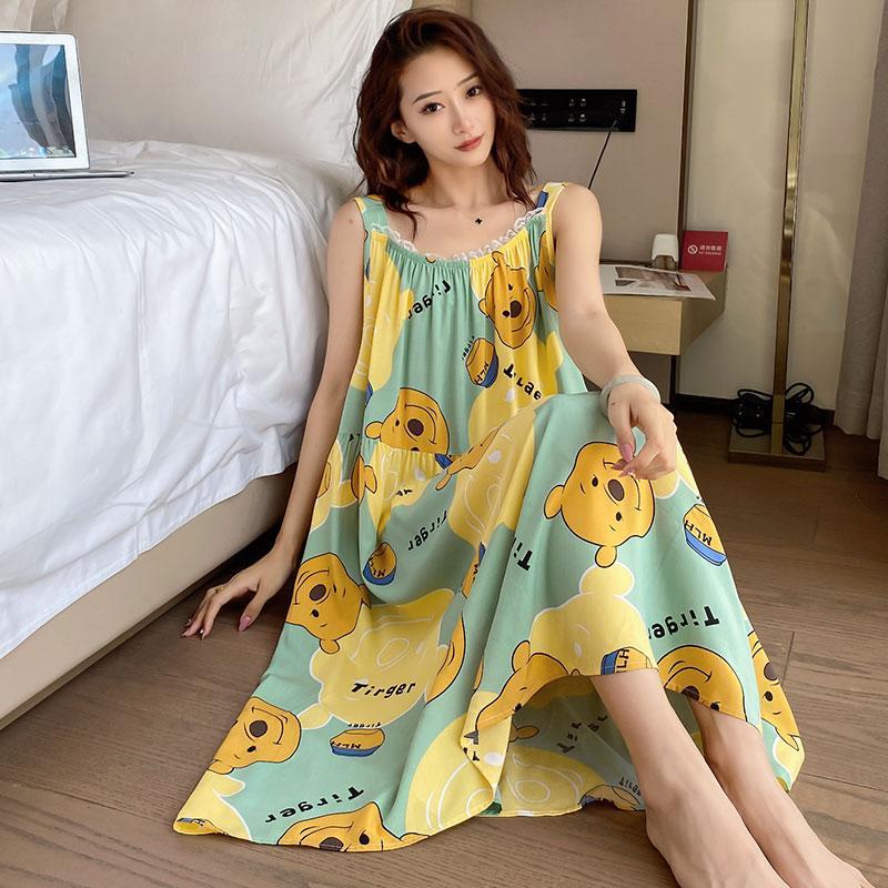 【pajamas Oversized】 150kg Could Wear Women Summer Halter Sleeveless