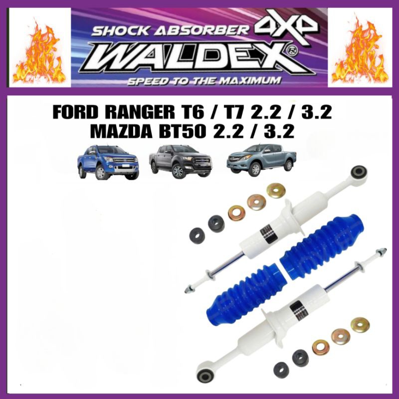 WK WALDEX Heavy Duty Absorber Ford Ranger T6 T7 Mazda BT50 (11-2019 ...