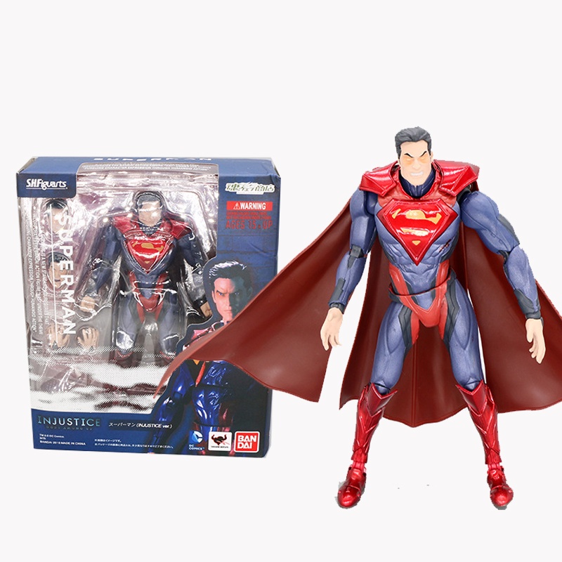 Articulado Shf Marvel Justice League Shfiguarts Superman Action Figure ...
