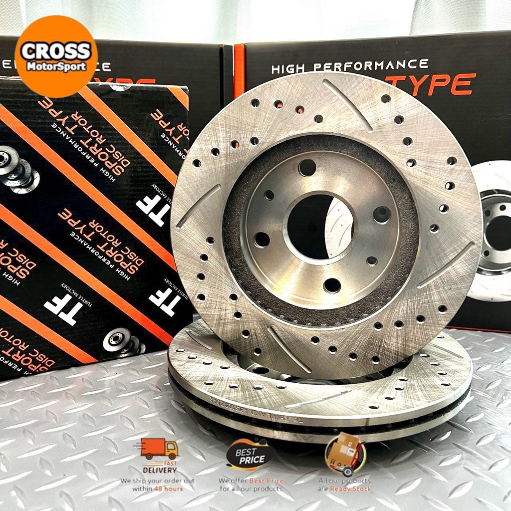 PERODUA MYVI 2011-2017 / AXIA / BEZZA, ORIGINAL DRILLED & SLOTTED SPORT ...