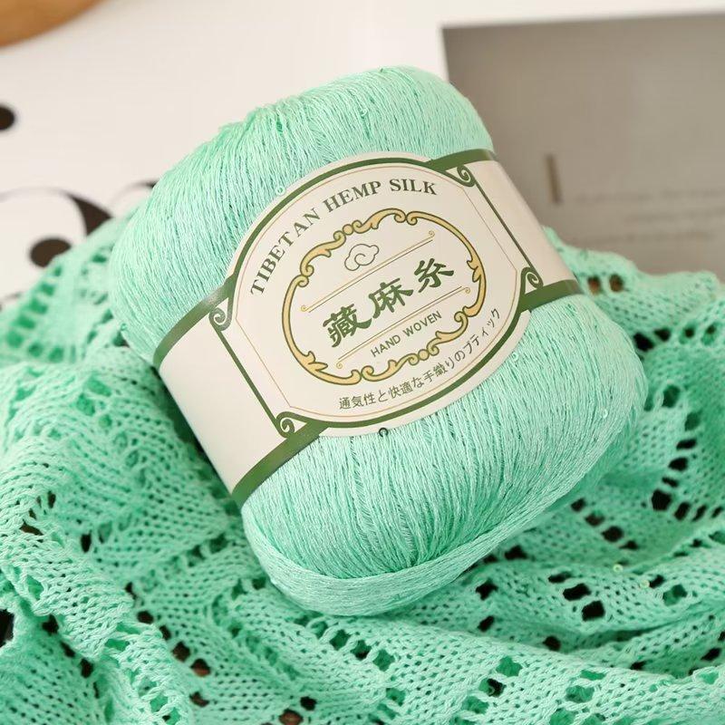Linen Lace Yarn Woven Short Sleeve Shawl Soft Lace Yarn Braiding Thread ...