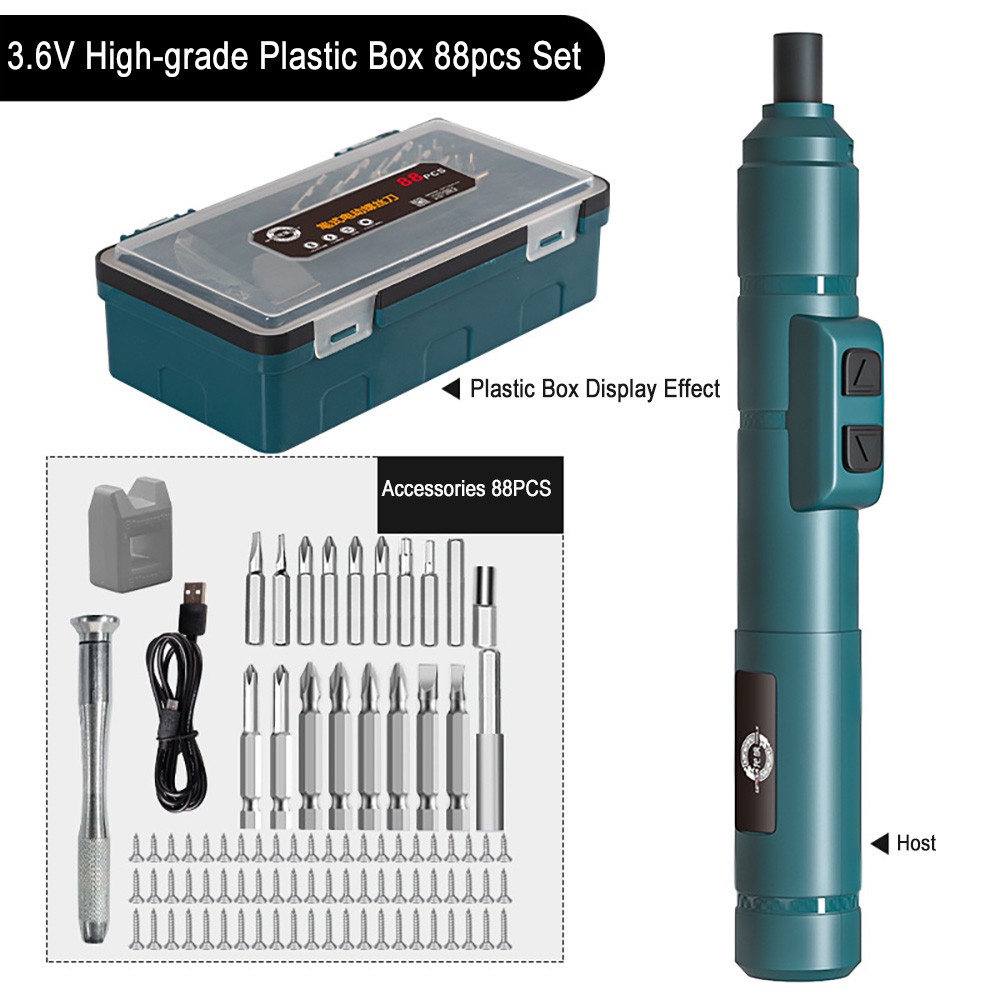 Mini Electric Screwdriver Xiaomi 3.6V 1500mah Lithium Battery Cordless ...