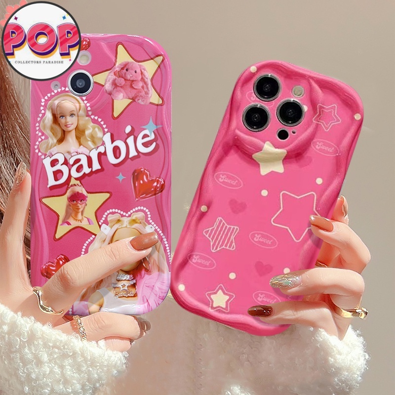 POP Cartoon Barbie Cute Love Heart Stars Case for Realme C53 C35 C30 5 ...