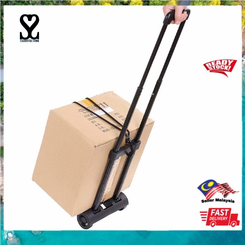 FOLDABLE TROLLEY Multifunctional Wheels Shopping Cart Folding Travel ...