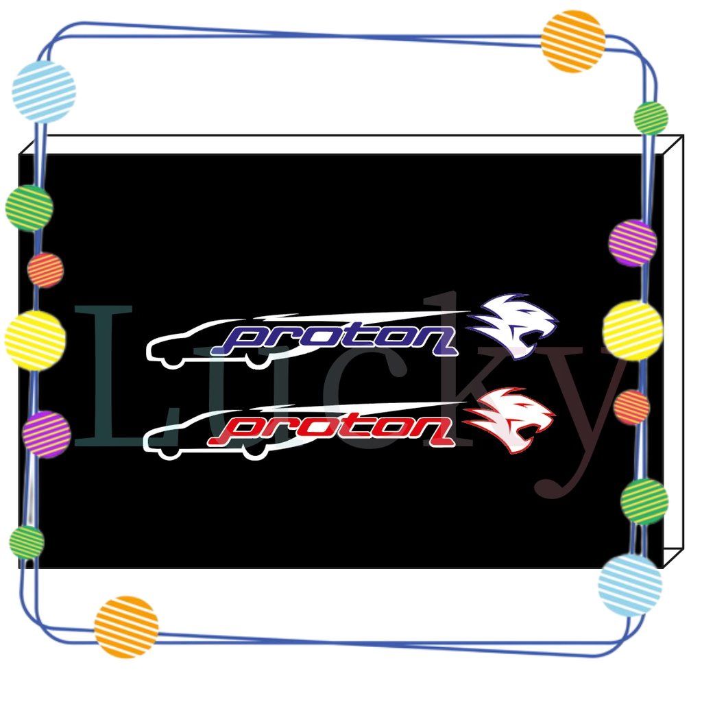 proton windshield sticker exora waja x50 x70 wira gen2 iriz perdana ...