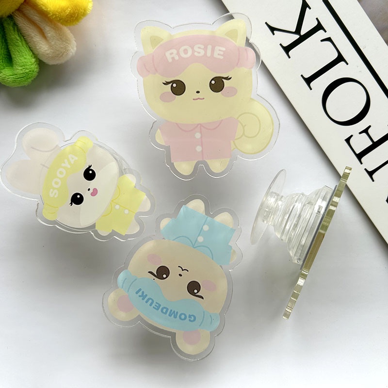 Kpop blackpink lisa rose Cell phone bracket acrylic phone retractable ...