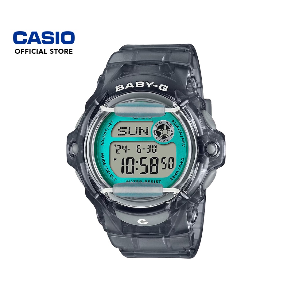 Casio Baby-G BG-169U-8B Grey Translucent Resin Band Women Sports Watch ...