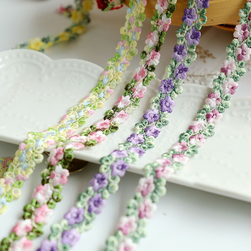 1 Yard Lace Trim Craft Flower Lace Fabric Venise Floral Embroidered ...