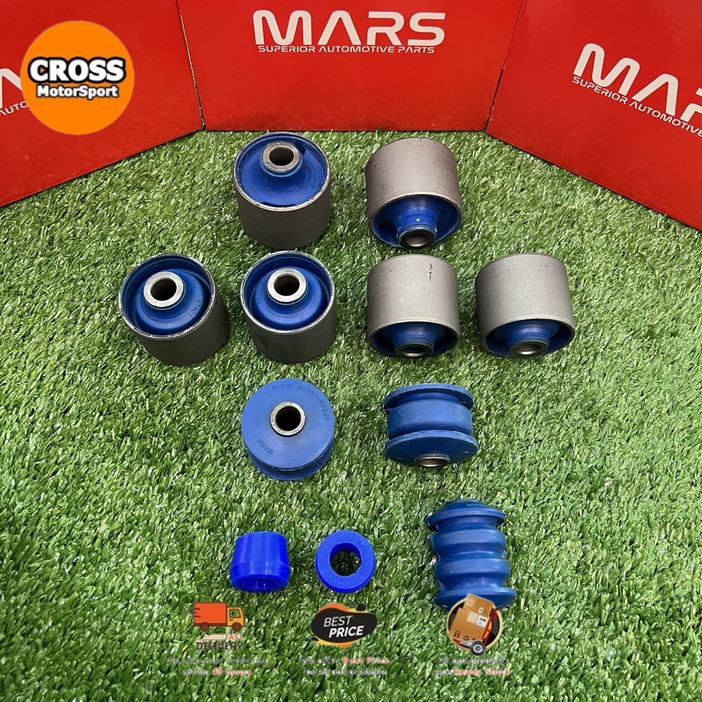 🚨MARS🚨11 ITEM REAR SET TRAILING ARM BUSH & LATERAL ARM BUSH FOR PERODUA ...