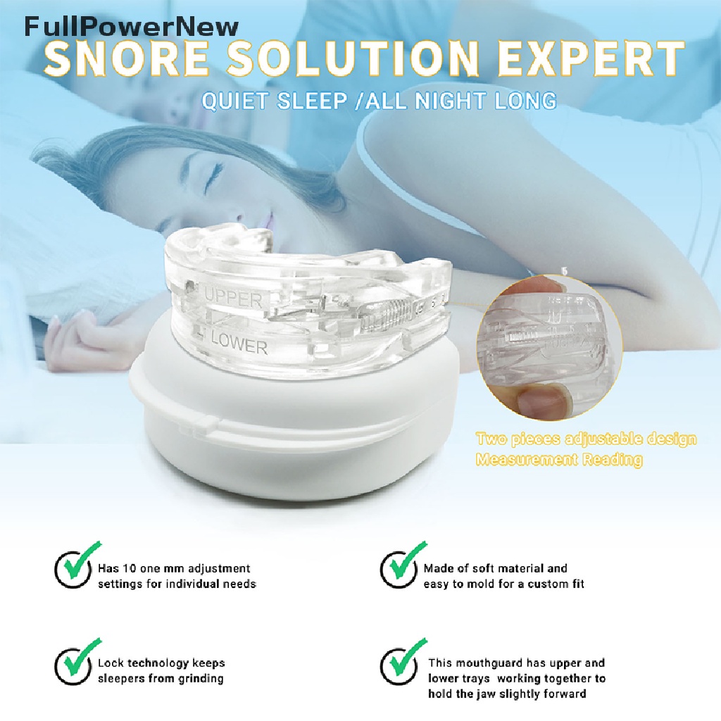 Full Anti Snoring Bruxism Mouth Guard Teeth Bruxism Sleeping Apnea ...
