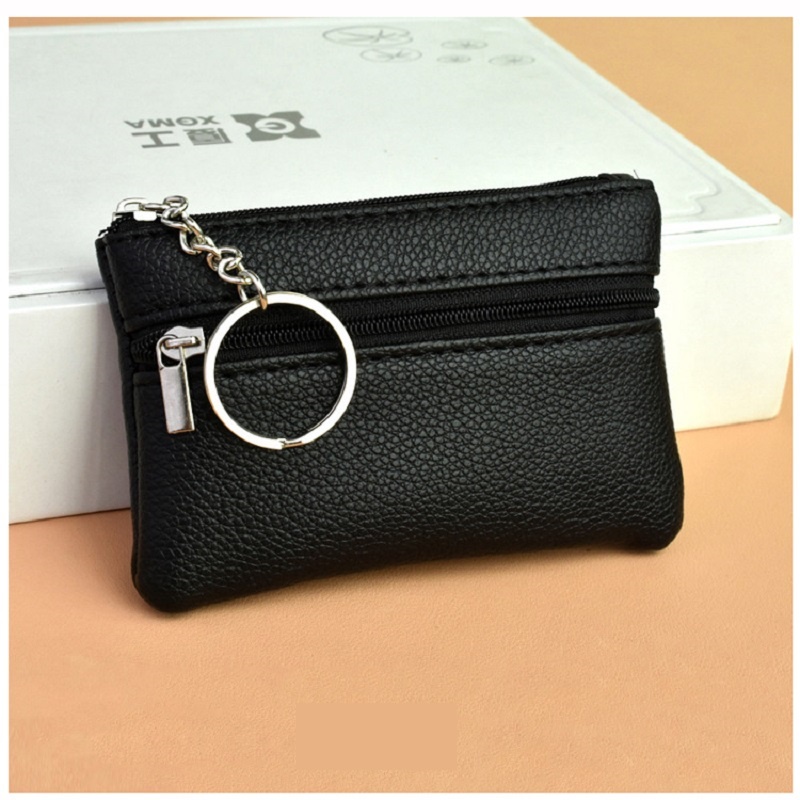 Multi Functional Mini Wallet With Dual Zippers, Small Wallet, Credit ...