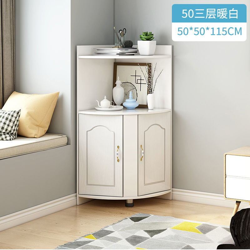 Corner Cabinet Living Room Triangle Storage Rack Corner Locker Corner ...