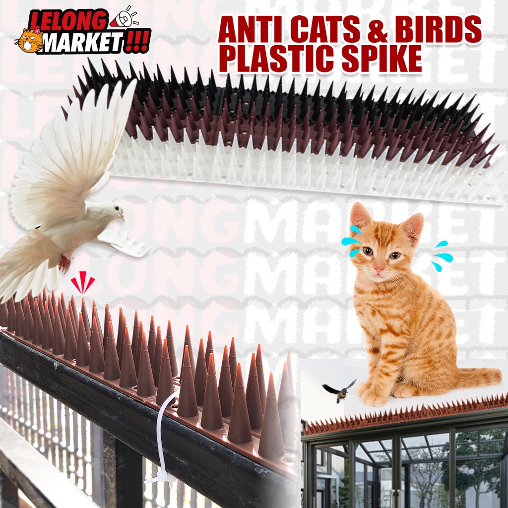 Animal Repellent Mat Anti Cat Anti Bird Plastic Spike Mat Humane Anti ...