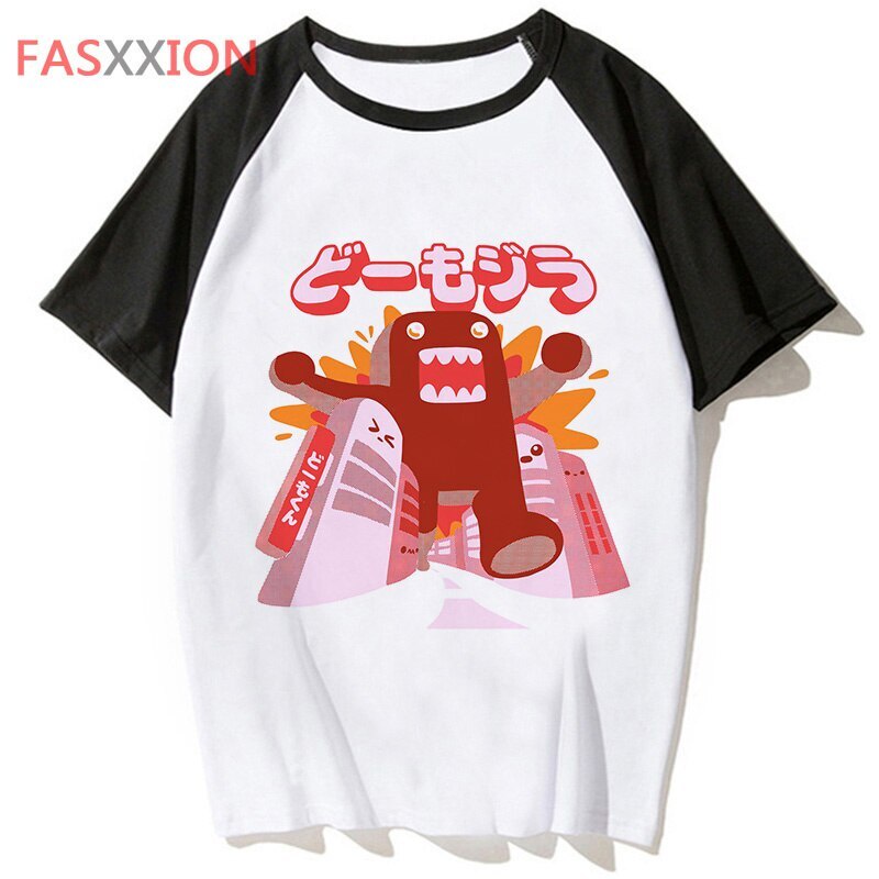 Domo Kun t shirt women anime summer Japanese Tee female graphic clothes ...