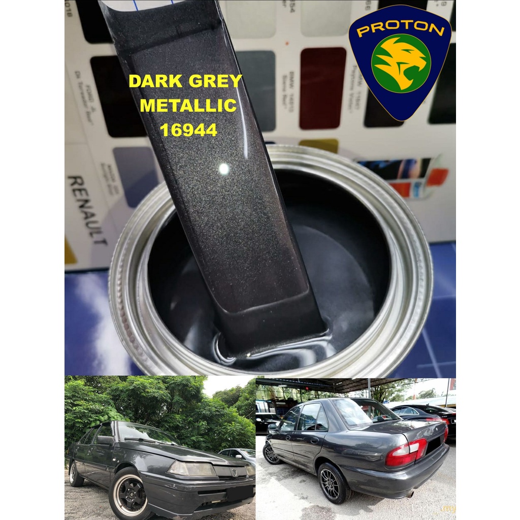 PROTON DARK GREY/16944/WIRA/ISWARA/CAT BANCUH/CAT KERETA/2K PAINT ...