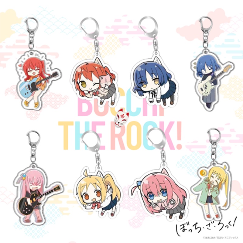 Bocchi The Rock Japan Anime Keychains Double-Sided Cartoon Figures ...