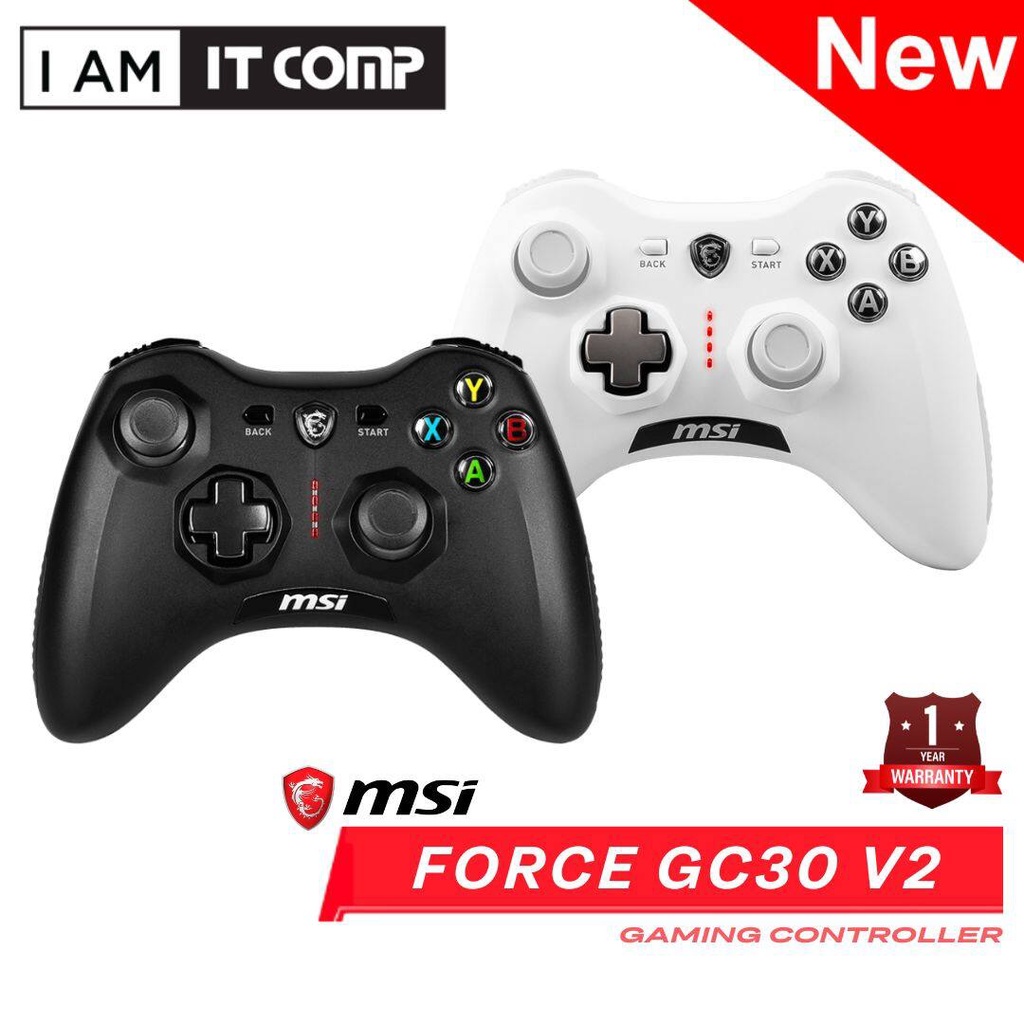 MSI FORCE GC30 V2 - WHITE / BLACK Gaming Controller (Wireless) | Shopee ...
