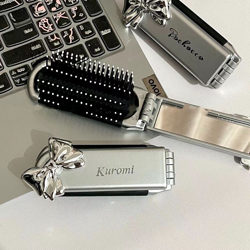 Makeup Mirror with Comb Ins Handheld Mirror Summer Outdoor Portable ...