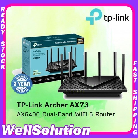 TP-LINK ARCHER AX73 / ARCER AX72 AX5400 DUAL BAND 6-STREAM GIGABIT WIFI ...