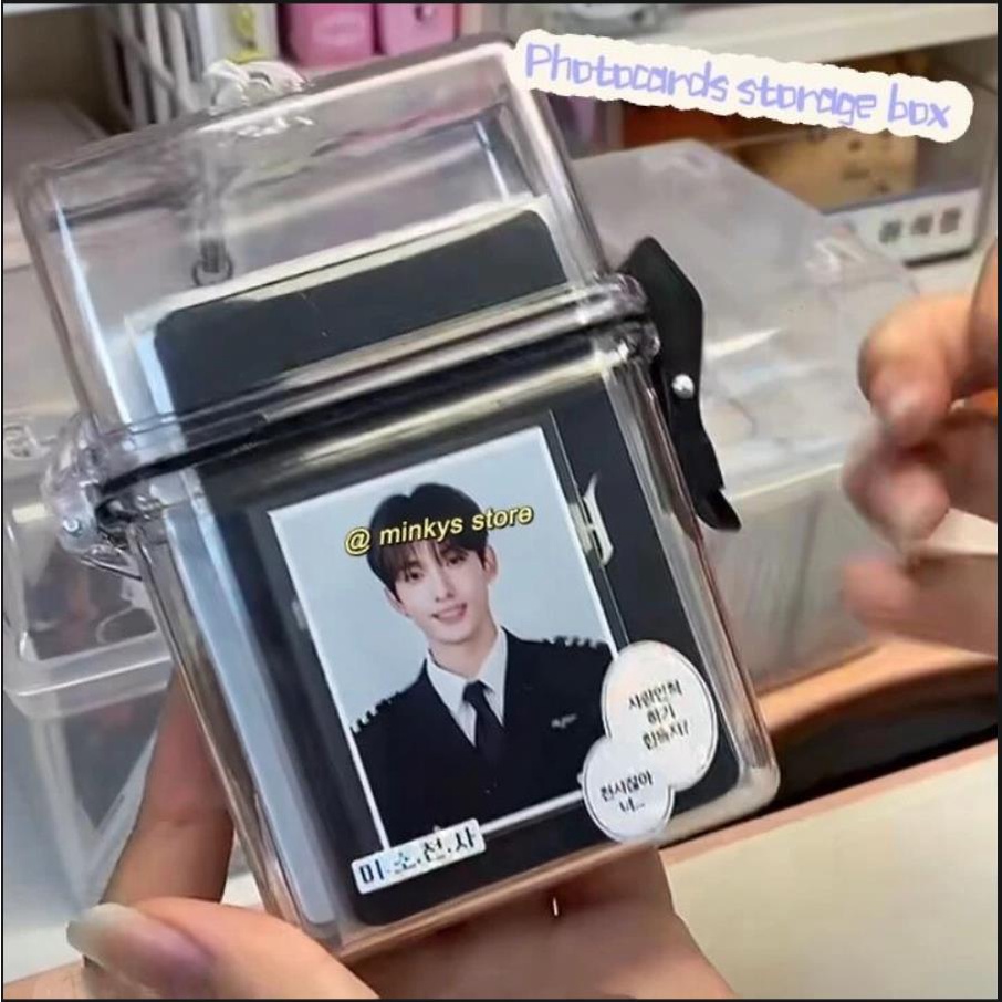 ins Hot 3 inch Portable Kpop Photocards Toploader Collect Box Small ...